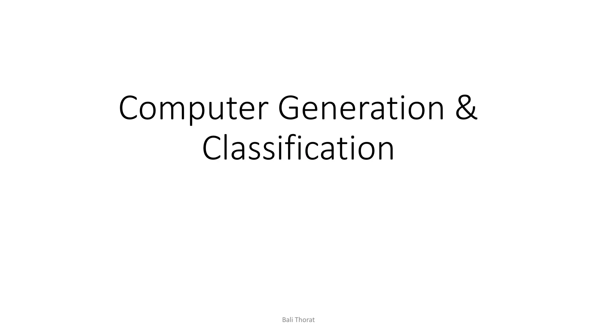 Computer generation and classification | PDF