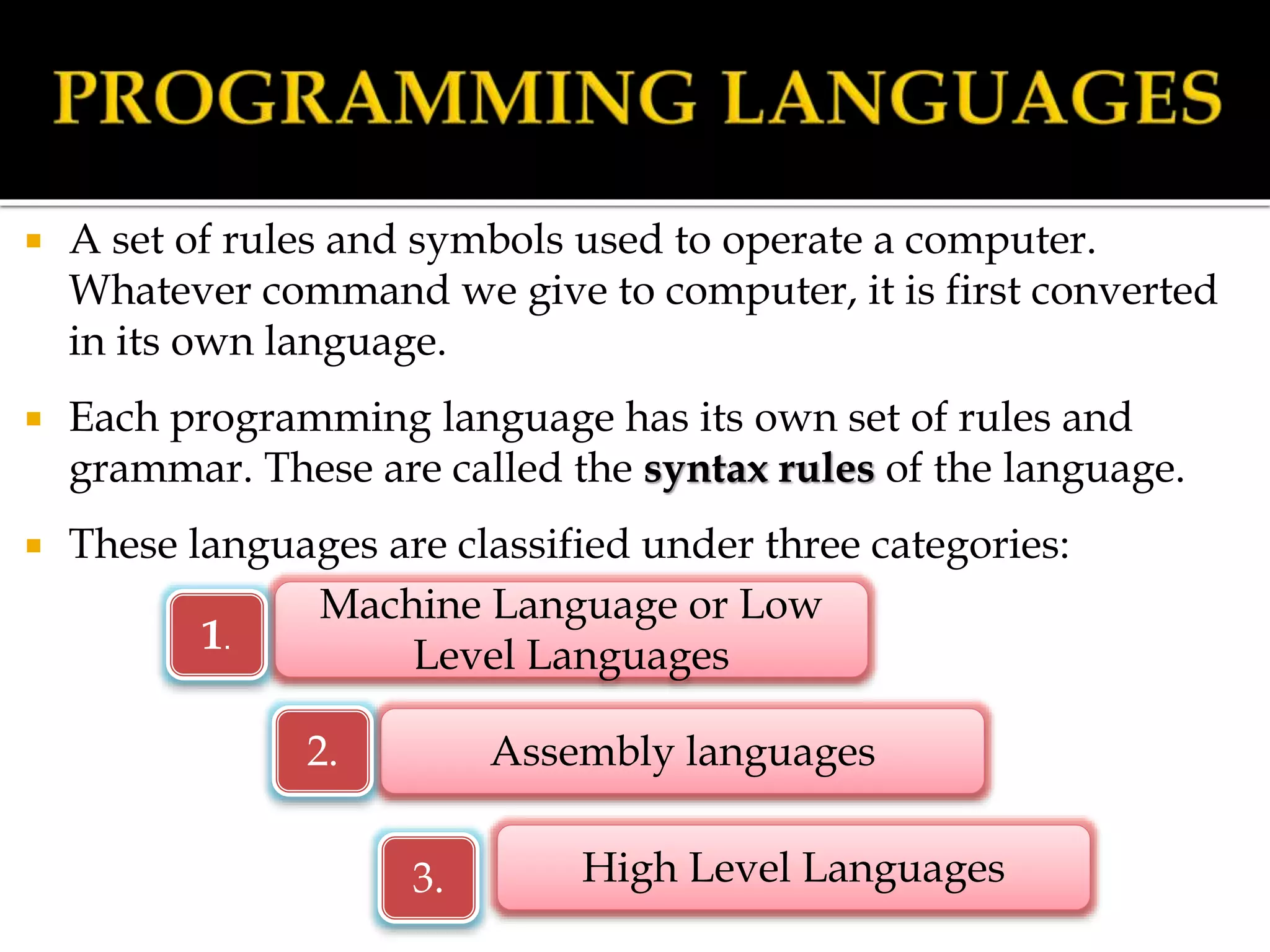 Computer generation and language translator | PPTX | Programming ...