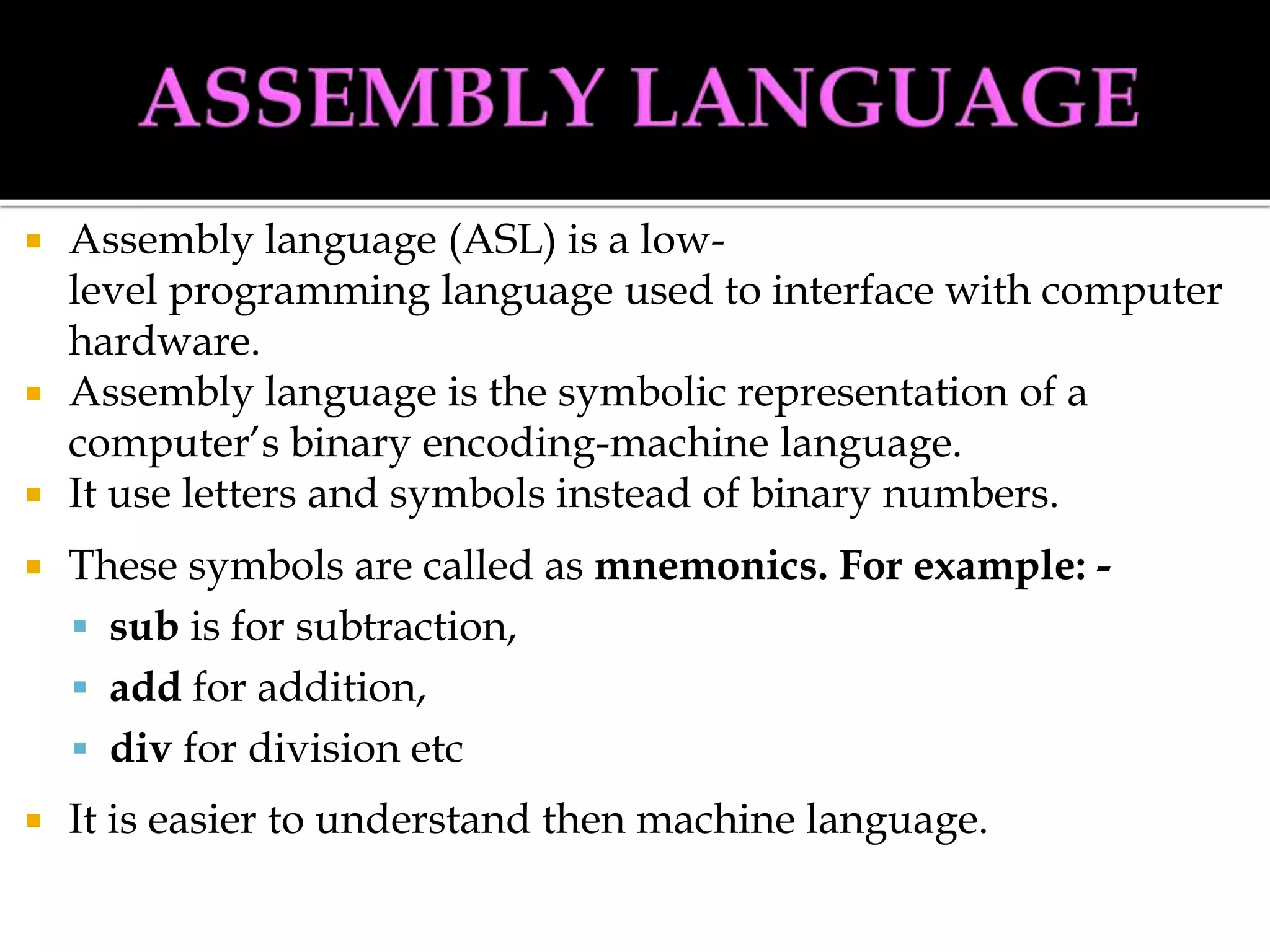 Computer generation and language translator | PPTX | Programming ...