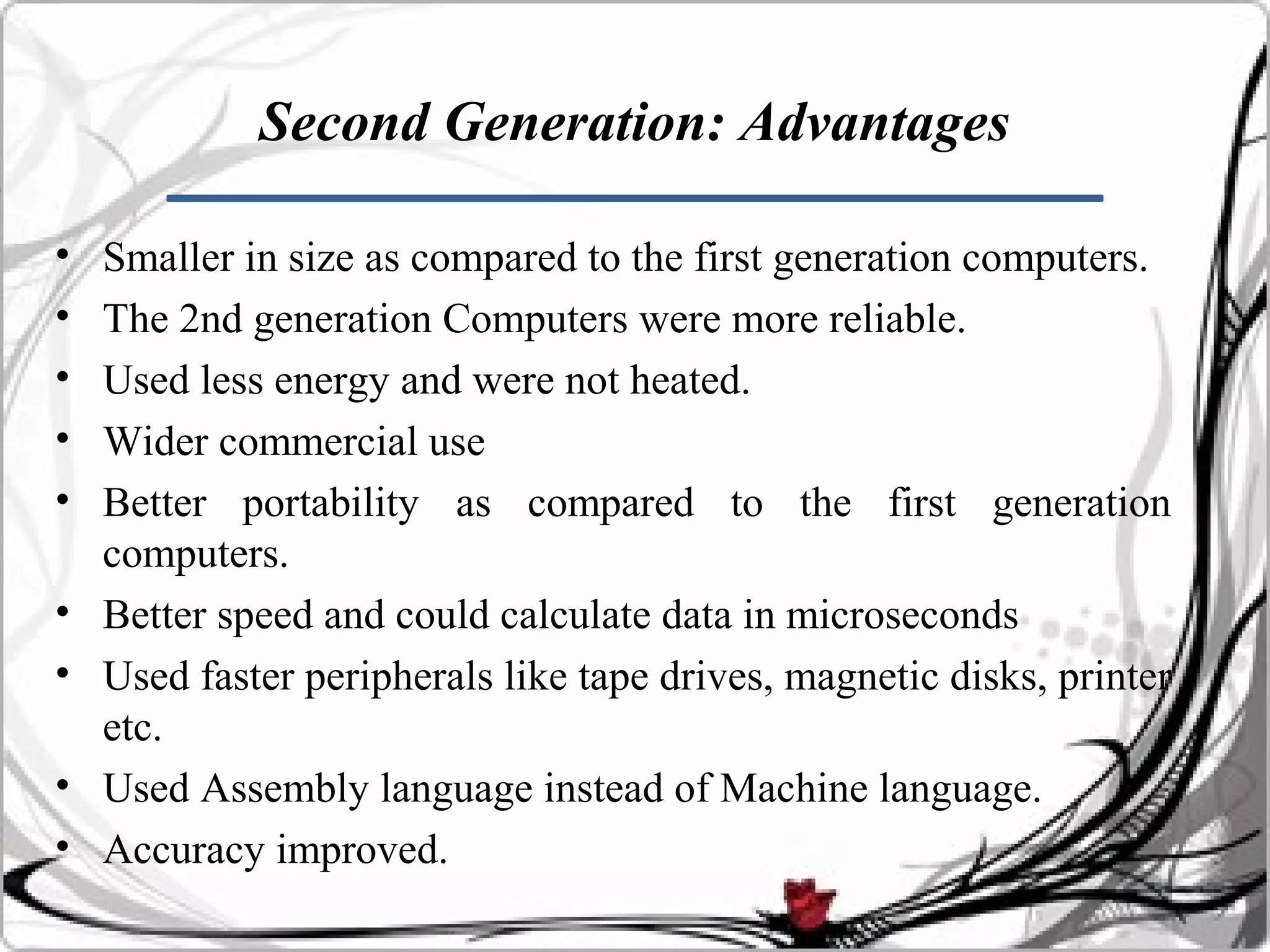 BEd ICT Computer Generation | PPT