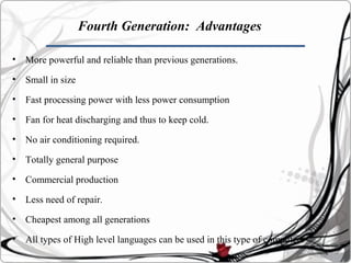 BEd ICT Computer Generation | PPT