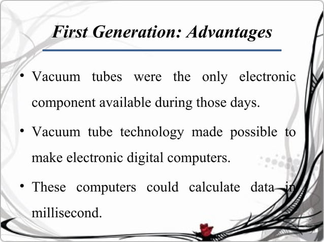 BEd ICT Computer Generation | PPT