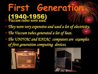 Computer generations | PPT | Technology & Computing