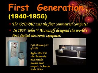 Computer generations | PPT | Technology & Computing