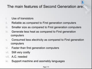 Computer generations | PPT