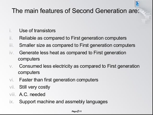 ️ Features of second generation of computer. Features of Second ...