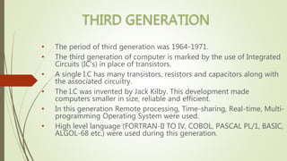 Computer Generations | PPTX