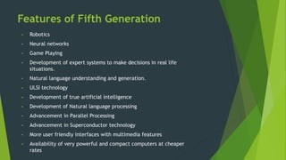Computer Generations | PPTX