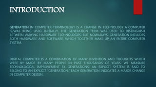 Computer Generations | PPTX
