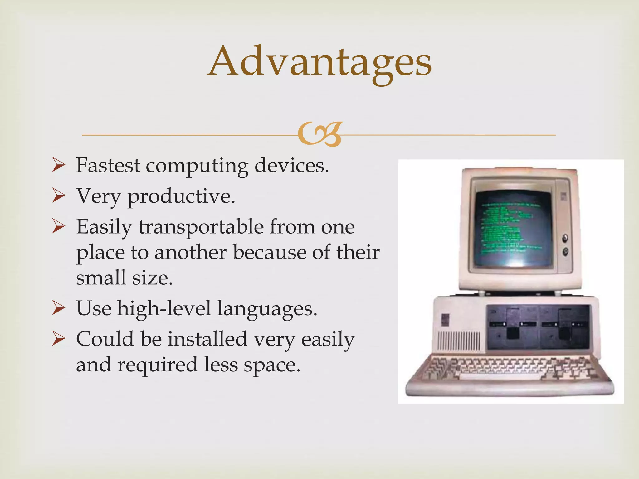 Computer generations powerpoint slide | PPTX