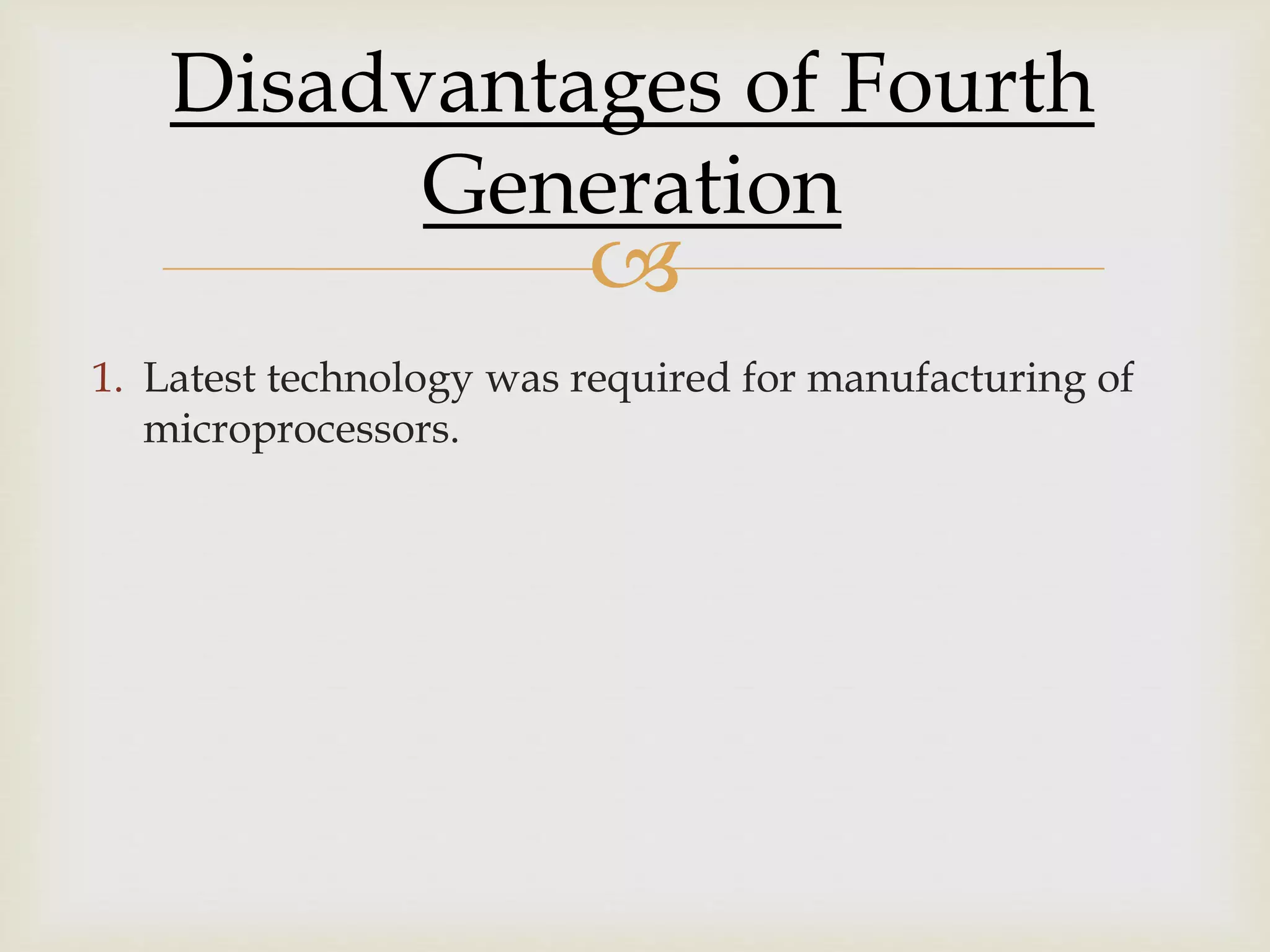 Computer generations powerpoint slide | PPTX