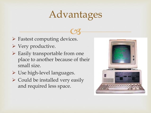 Computer generations powerpoint slide | PPTX | Desktops | Computing
