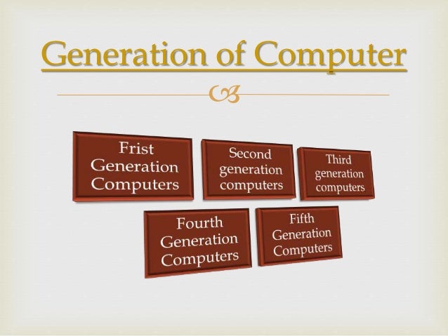 Computer generations powerpoint slide