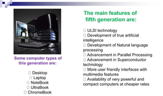 PPT On Computer Generations | PPTX | Computing | Technology & Computing