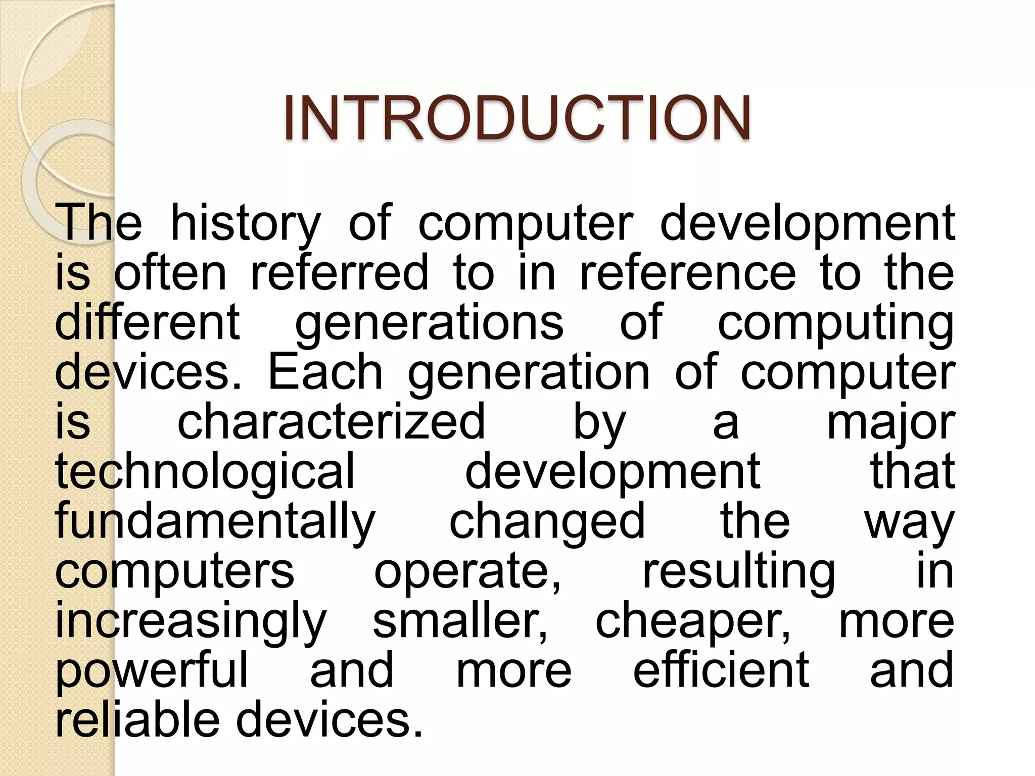 Computer generations | PPT