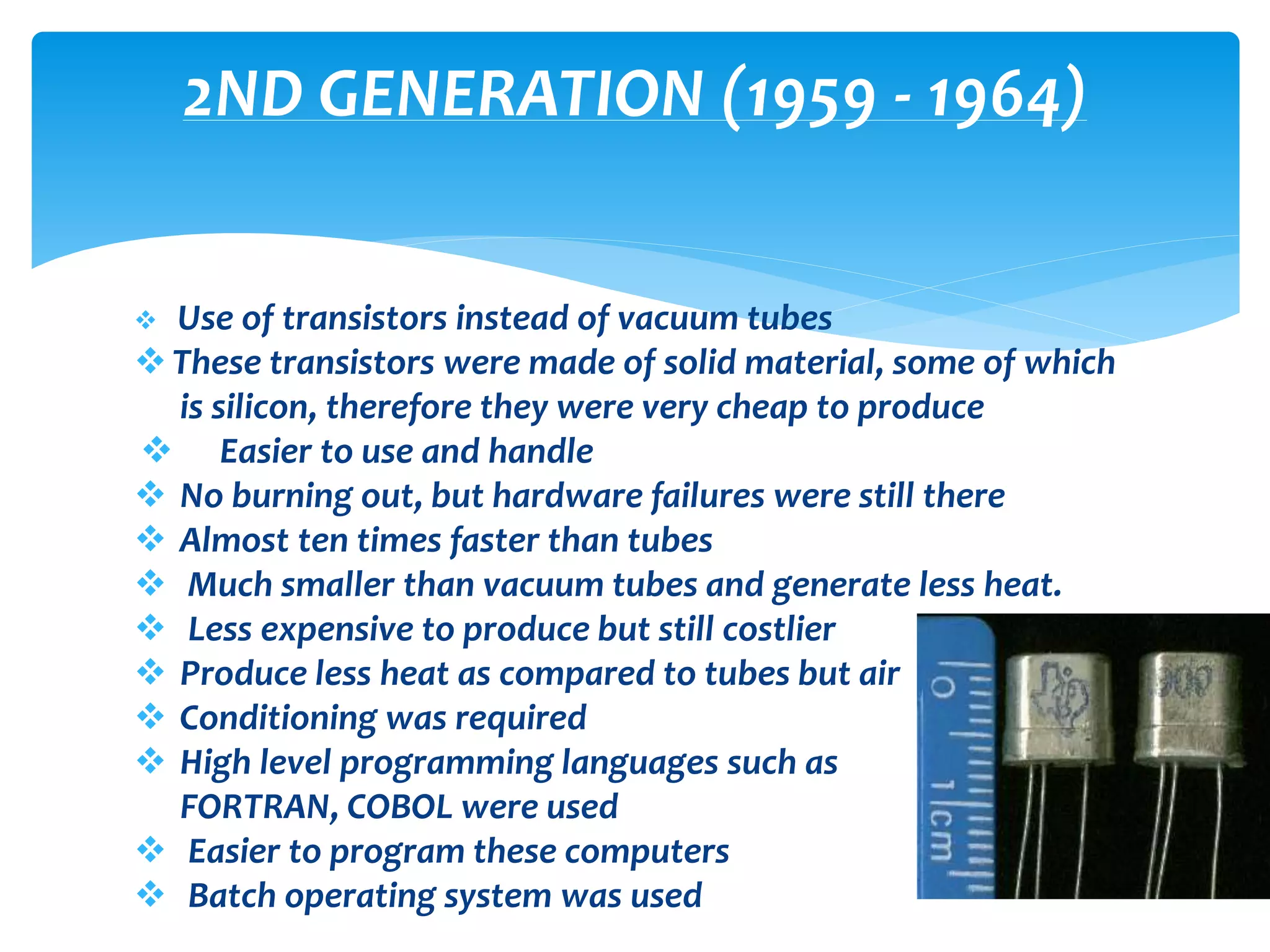 Computer generations copy | PPTX | Computing | Technology & Computing