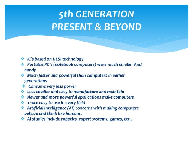 Computer generations copy | PPT