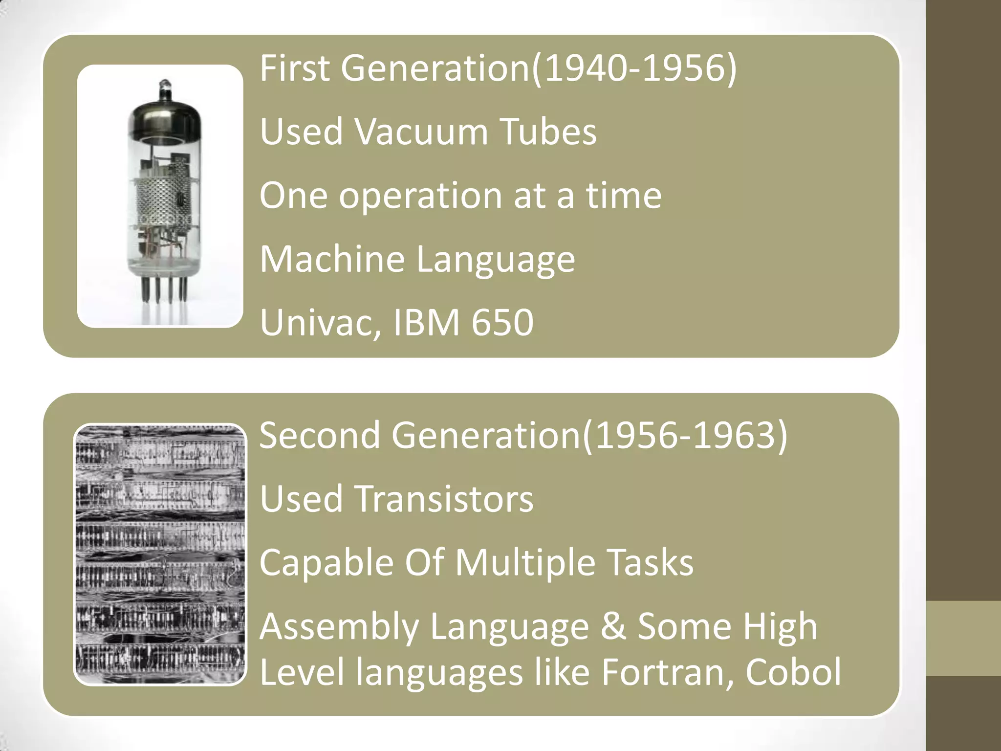 Computer generations & languages | PPTX | Programming Languages | Computing