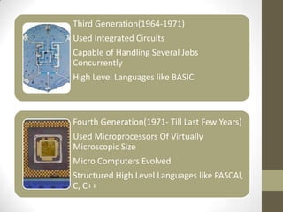 Computer generations & languages | PPTX | Programming Languages | Computing
