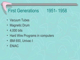 Generations of Computer and its evolution | PPT