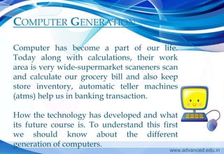 Computer generaton | PPT