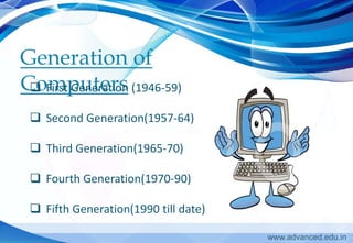 Computer generaton | PPT