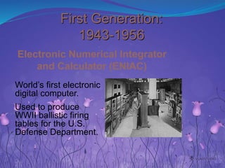 Presentation On Generations Of Computer | PPT