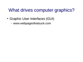 Armand Rousso describes about the Computer graphic | PPT