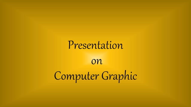 Computer graphic | PPT
