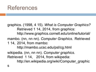 What is Computer graphics | PPTX