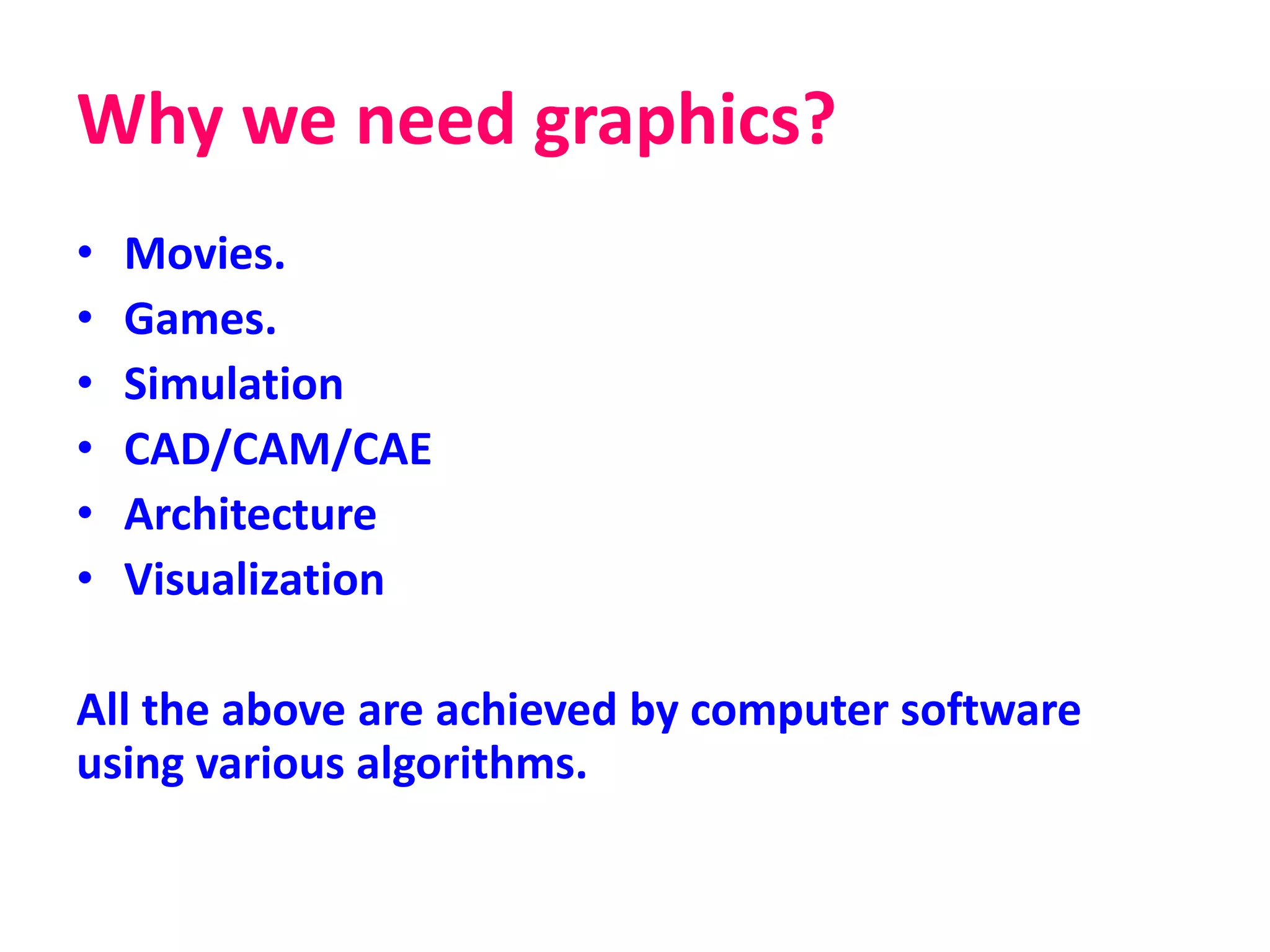 Computer Graphics Ppt