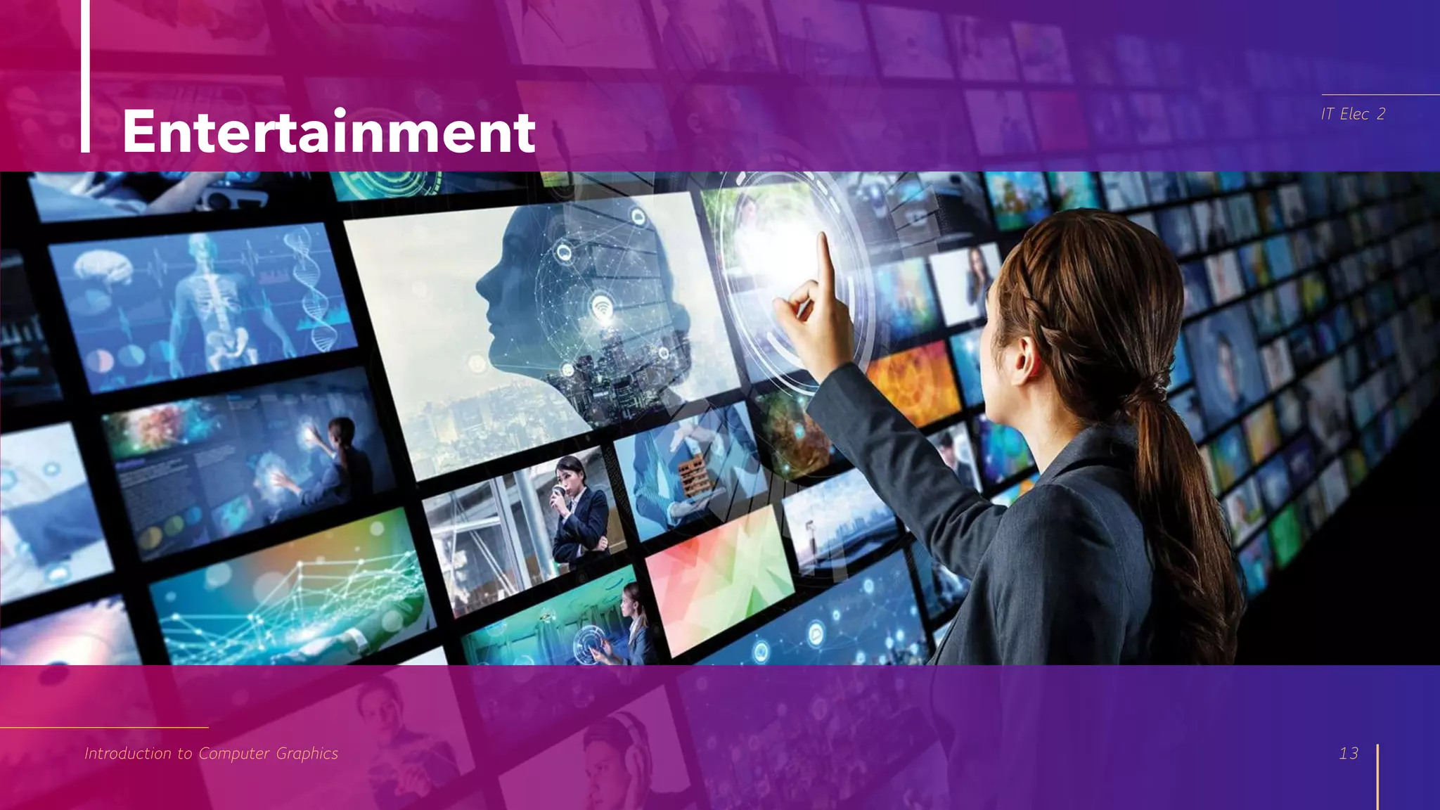 Introduction To Computer Graphics Pptx Computer Animation Computer Software And Applications