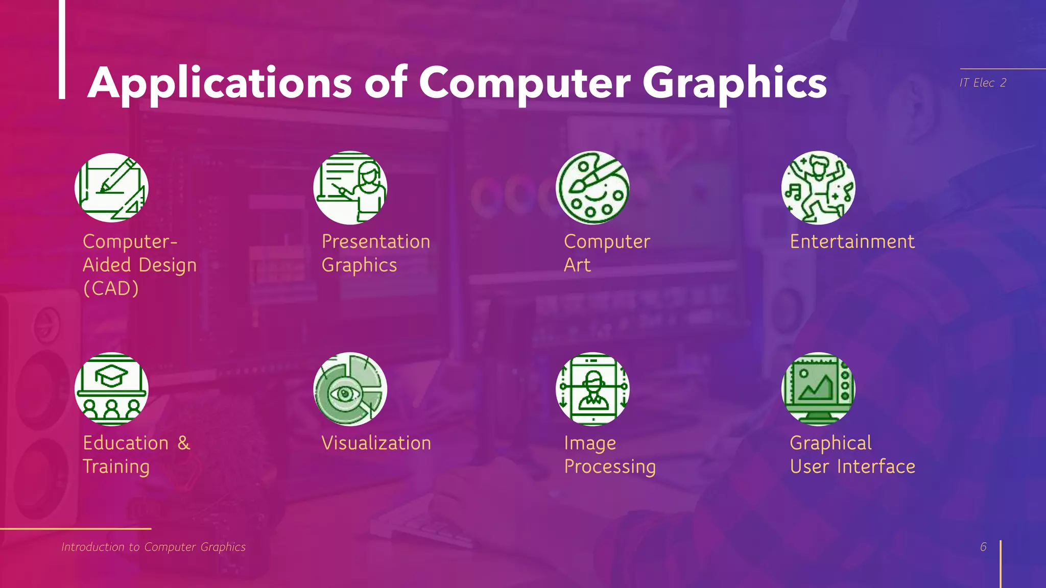 Introduction To Computer Graphics Pptx Computer Animation Computer Software And Applications
