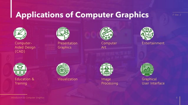 Introduction To Computer Graphics Pptx Computer Animation Computer Software And Applications