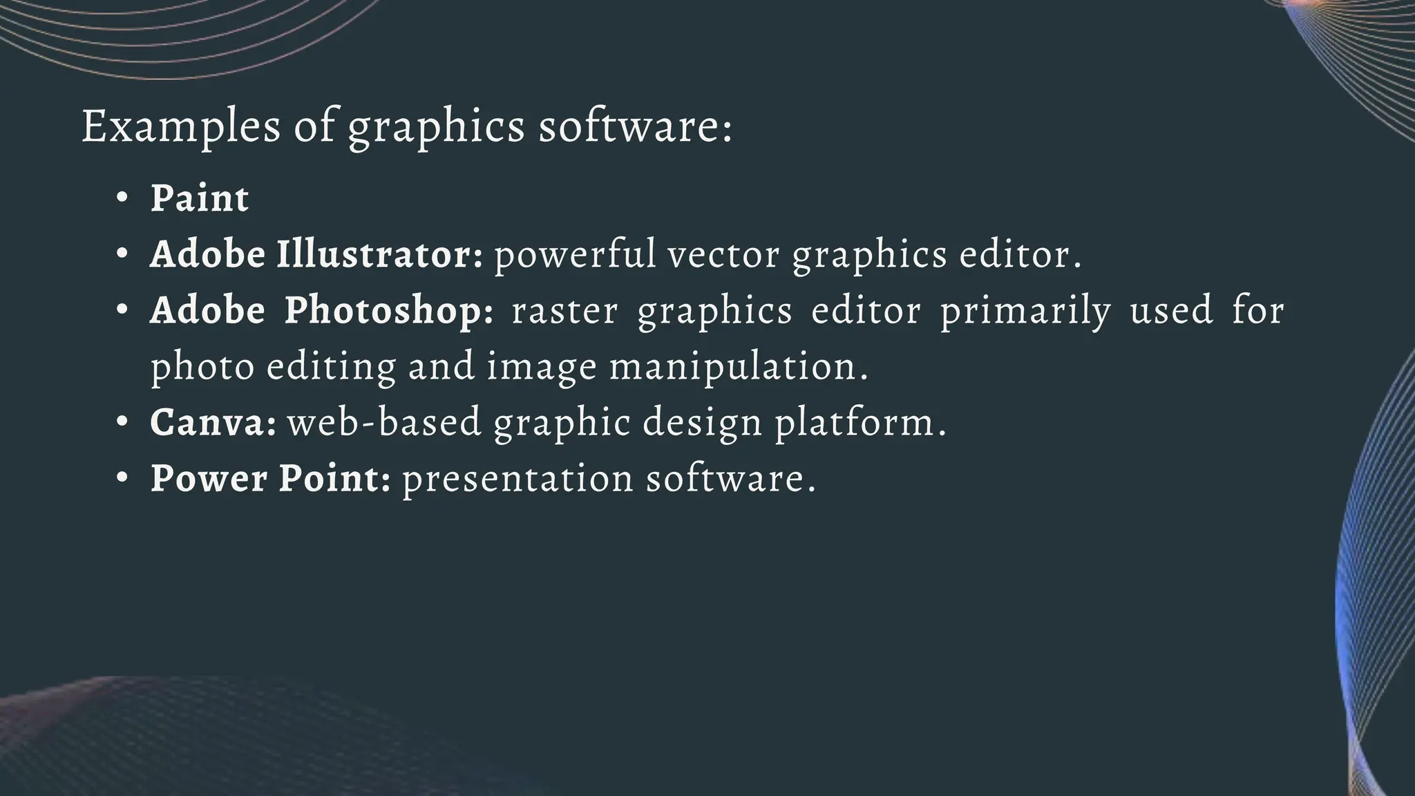 Introduction about Graphics Software | PPT