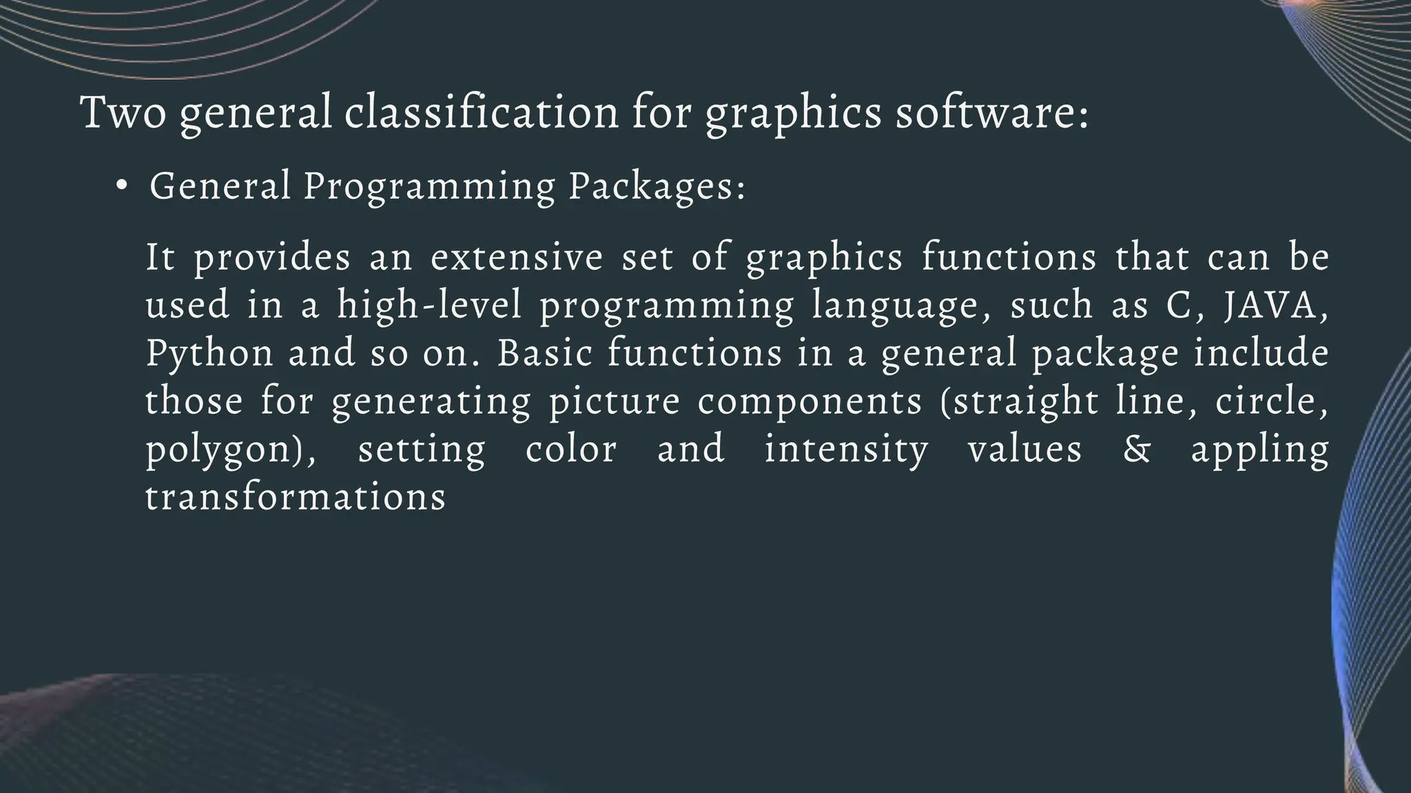 Introduction about Graphics Software | PPT