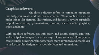 Introduction about Graphics Software | PPT