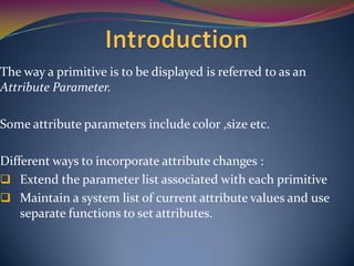 Computer graphics chapter 4 | PPTX