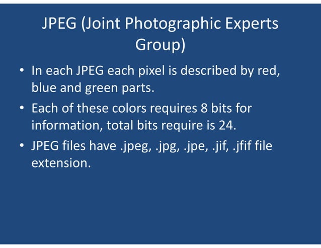 Computer Graphics - Graphics File Formats.pdf | Computing | Technology & Computing