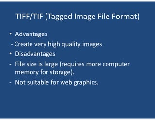 Computer Graphics - Graphics File Formats.pdf | Computing | Technology & Computing