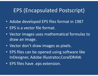 Computer Graphics - Graphics File Formats.pdf | Computing | Technology & Computing