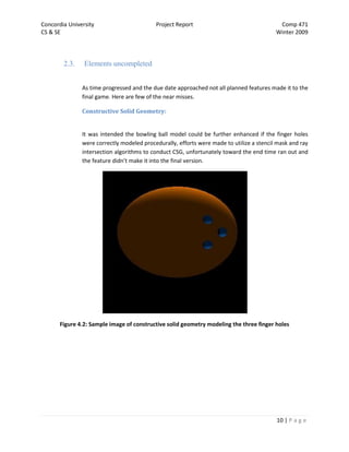 Computer Graphics 471 Project Report Final | PDF