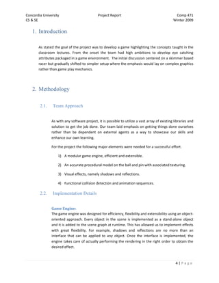 Computer Graphics 471 Project Report Final | PDF