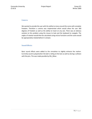 Computer Graphics 471 Project Report Final | PDF