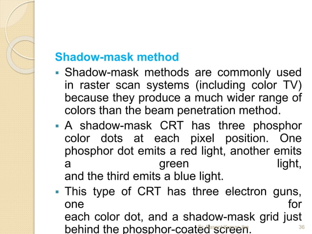 COMPUTER GRAPHICS AND ANIMATION UNIT 1.pptx | Computer Animation | Computer Software and ...