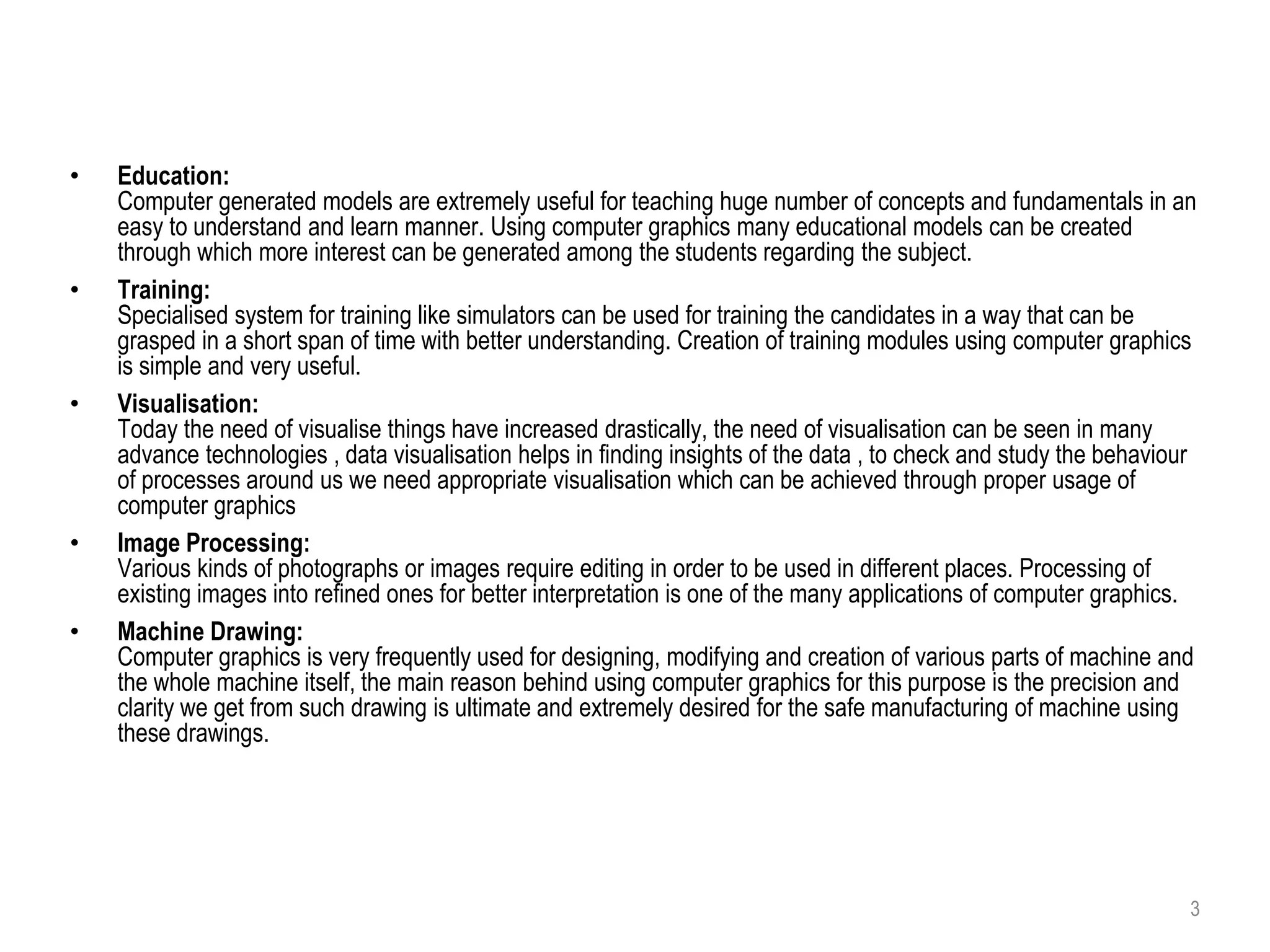 Computer graphics Applications and System Overview | PPT