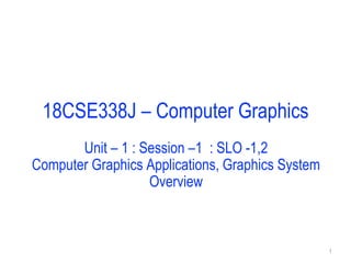 Computer graphics Applications and System Overview | PPT