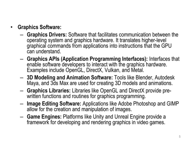 Computer graphics Applications and System Overview | PPT