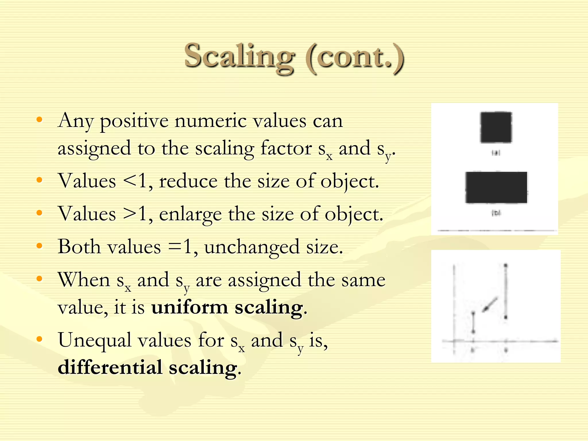 Computer graphics basic transformation | PPTX