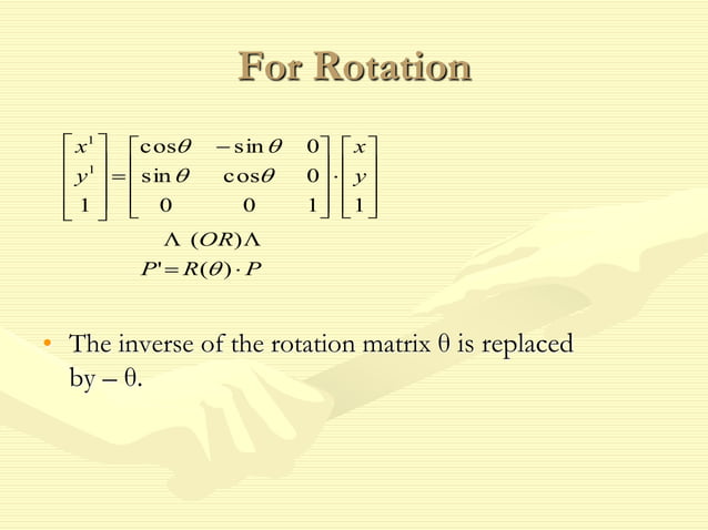 Computer graphics basic transformation